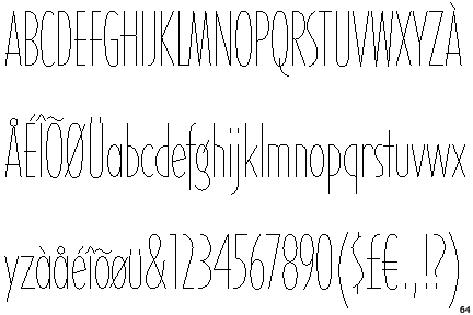 Fontscape Home > Dimensions > Thin