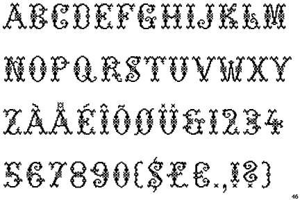 Fontscape Home > Simulation > Needlework > Decorative