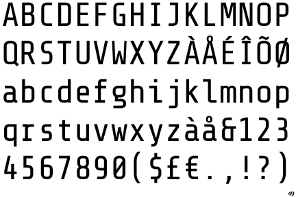 Fontscape Home > Free > Fixed-width