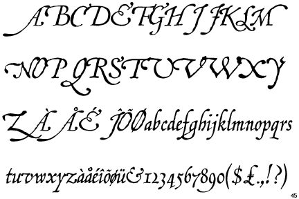 Fontscape Home > Handmade > Handwriting > Historic > 16th century