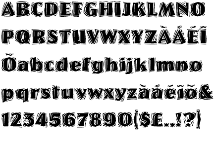 Fontscape Home > Simulation > Woodcut