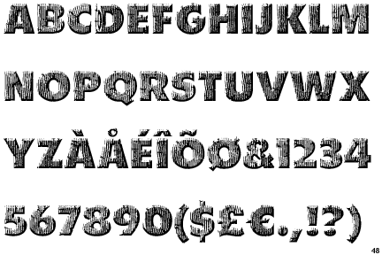 Fontscape Home > Simulation > Woodcut