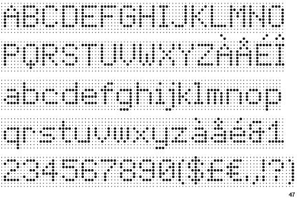 Fontscape Home > Simulation > Dot matrix > Grid Background
