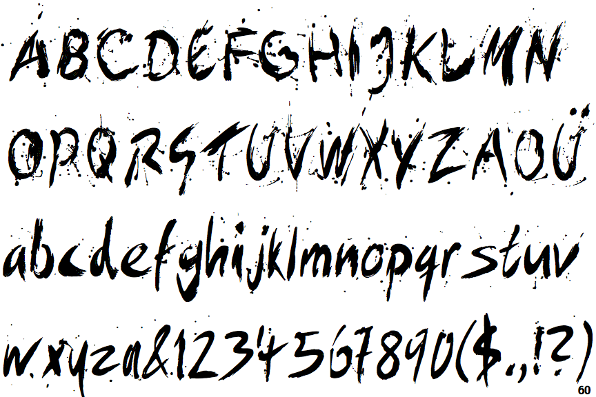 Fontscape Home > Appearance > Decorated > Splatters