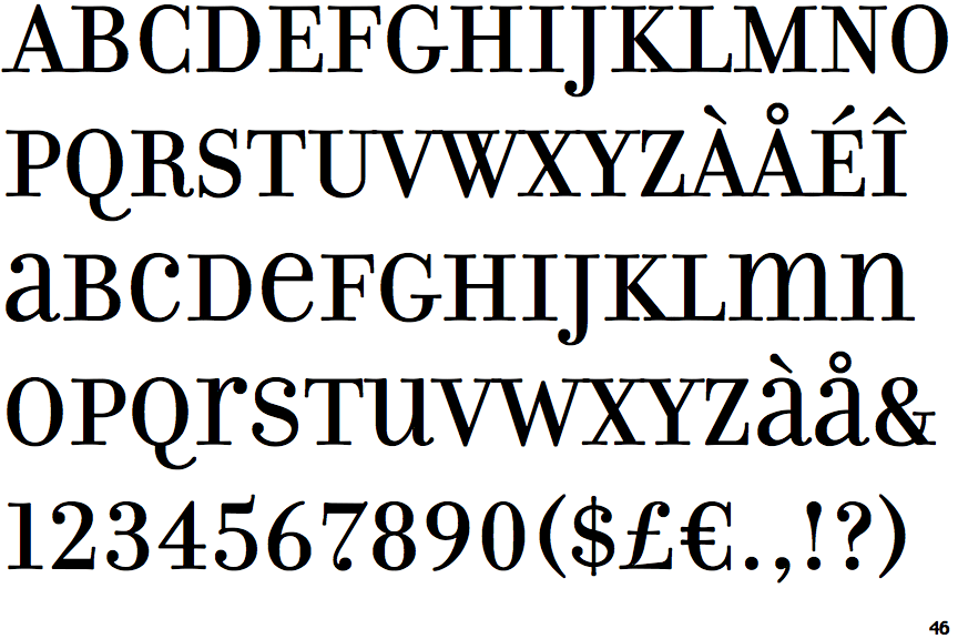 Fontscape Home > Appearance > Unicase > Serif