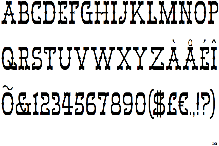 Fontscape Home > Appearance > Decorated > Bumps