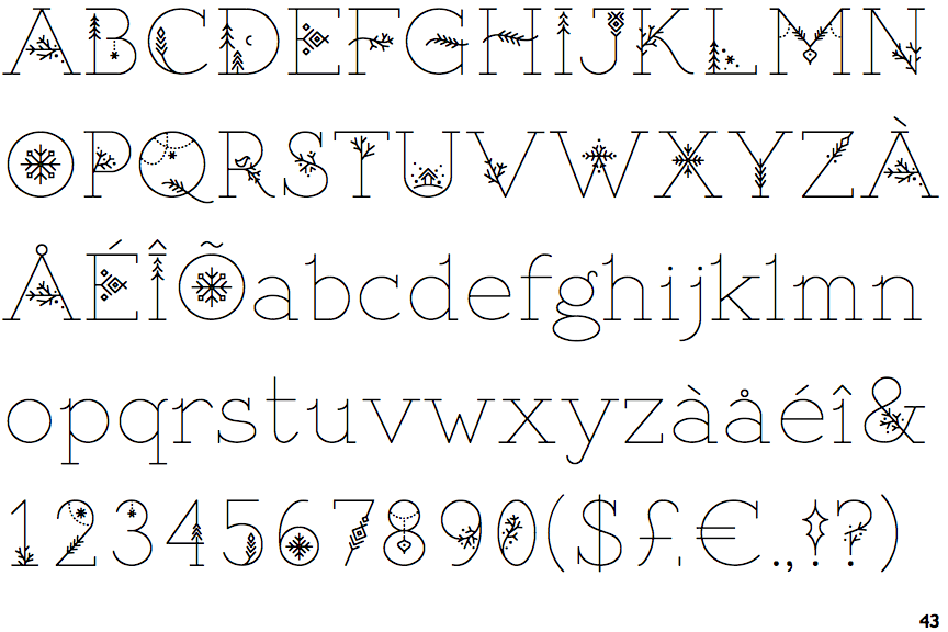 Fontscape Home > Appearance > Decorated > Leaves